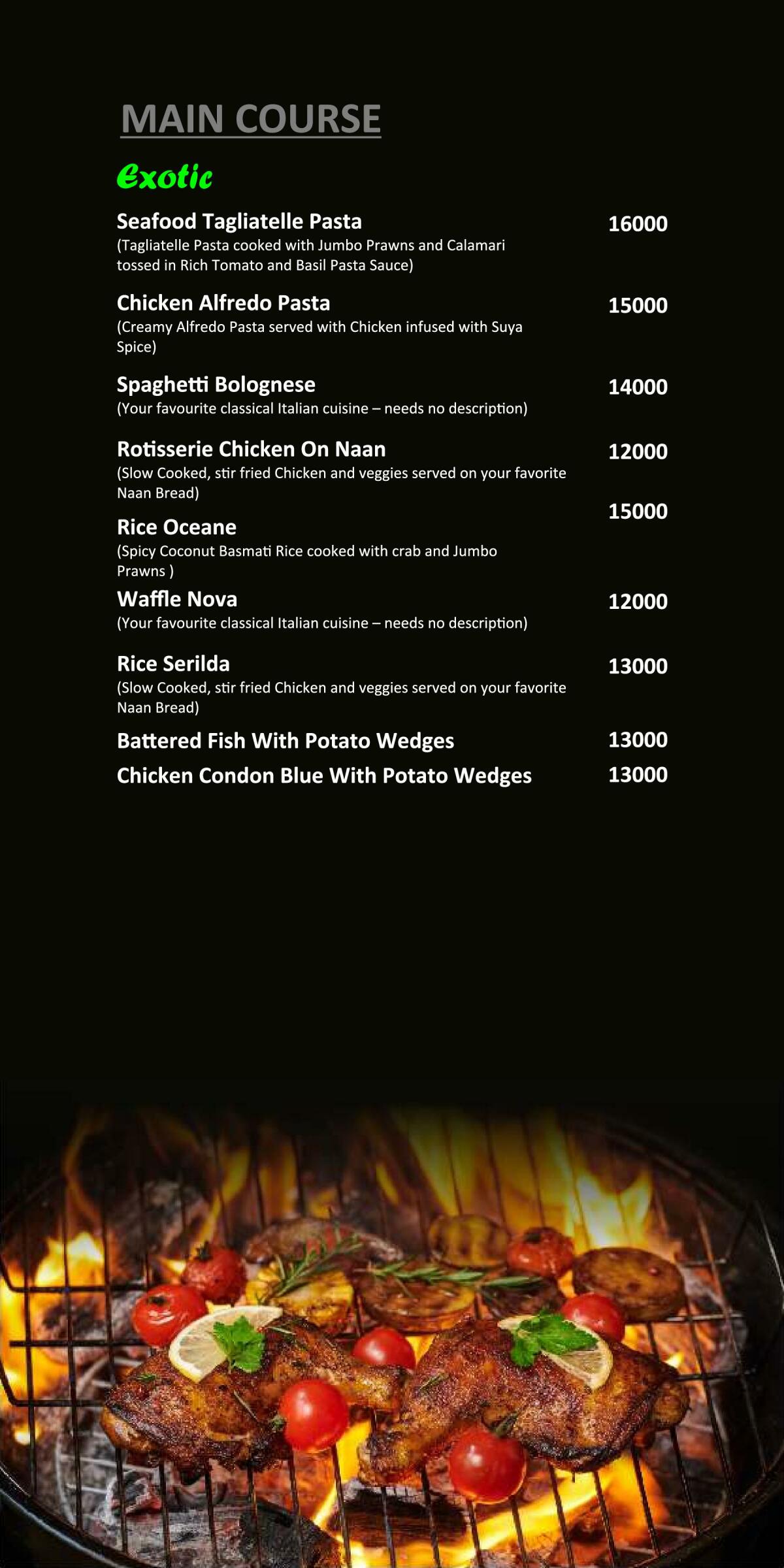 Bamboo Menu