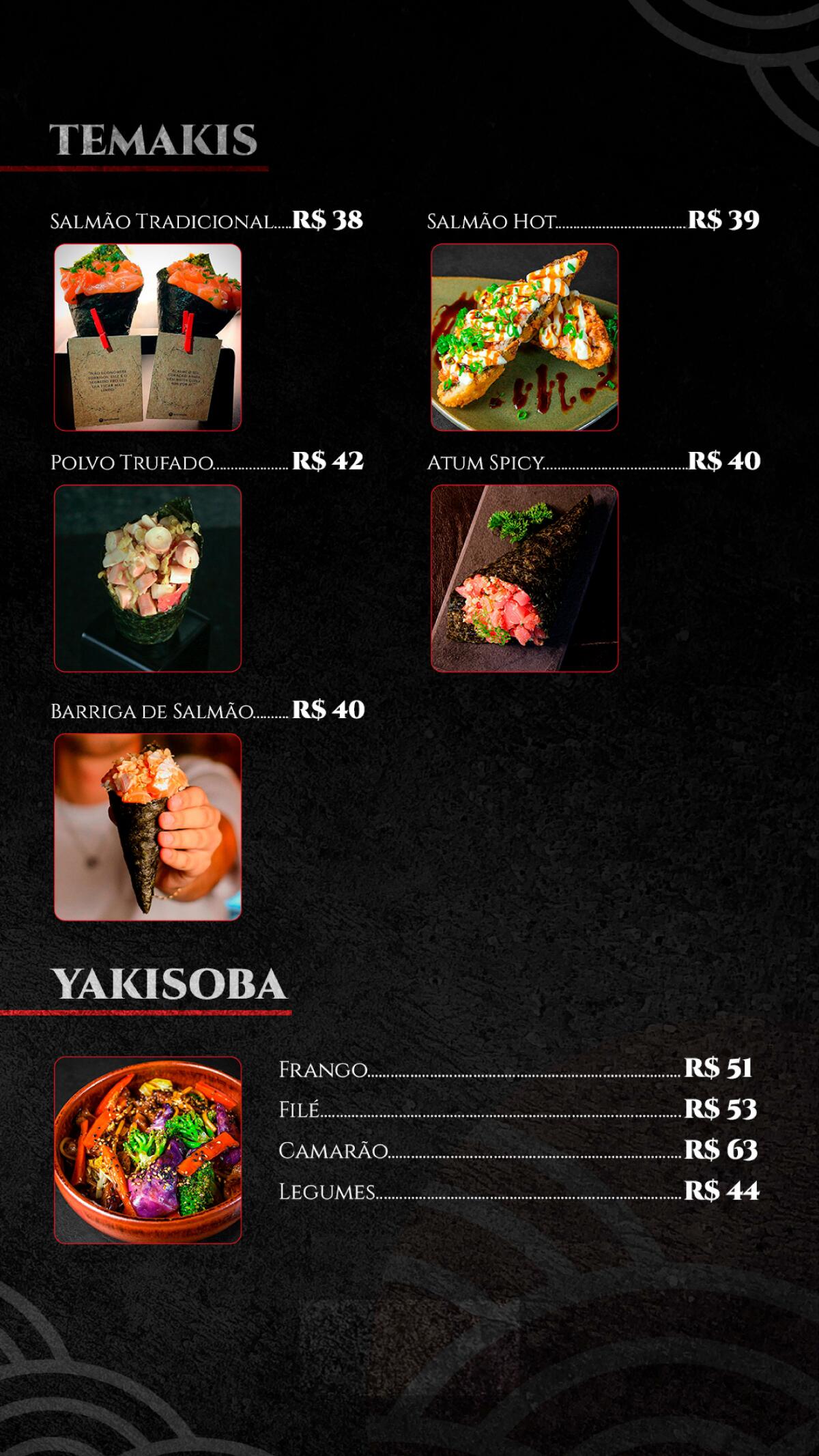 Menu Taji